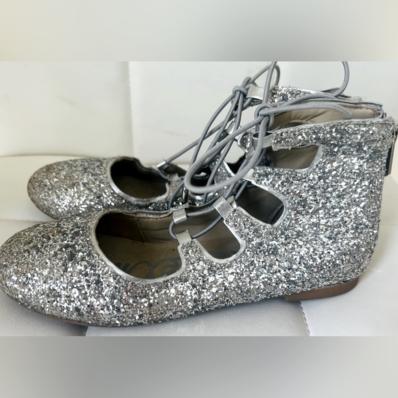 Sam Edelman | Shoes | Sam Edelman Felicia Stella Sparkly Silver Tie Up ...